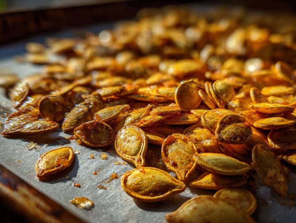 20-Minute Crispy Roasted Pumpkin Seeds You'll Crave - quickyrecipes.com