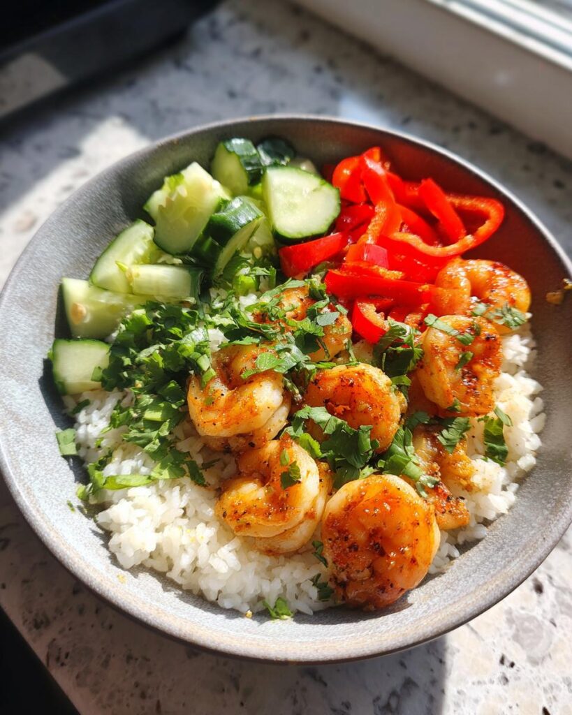 25-Minute Garlic Lime Shrimp and Veggie Rice Bowl Perfection ...